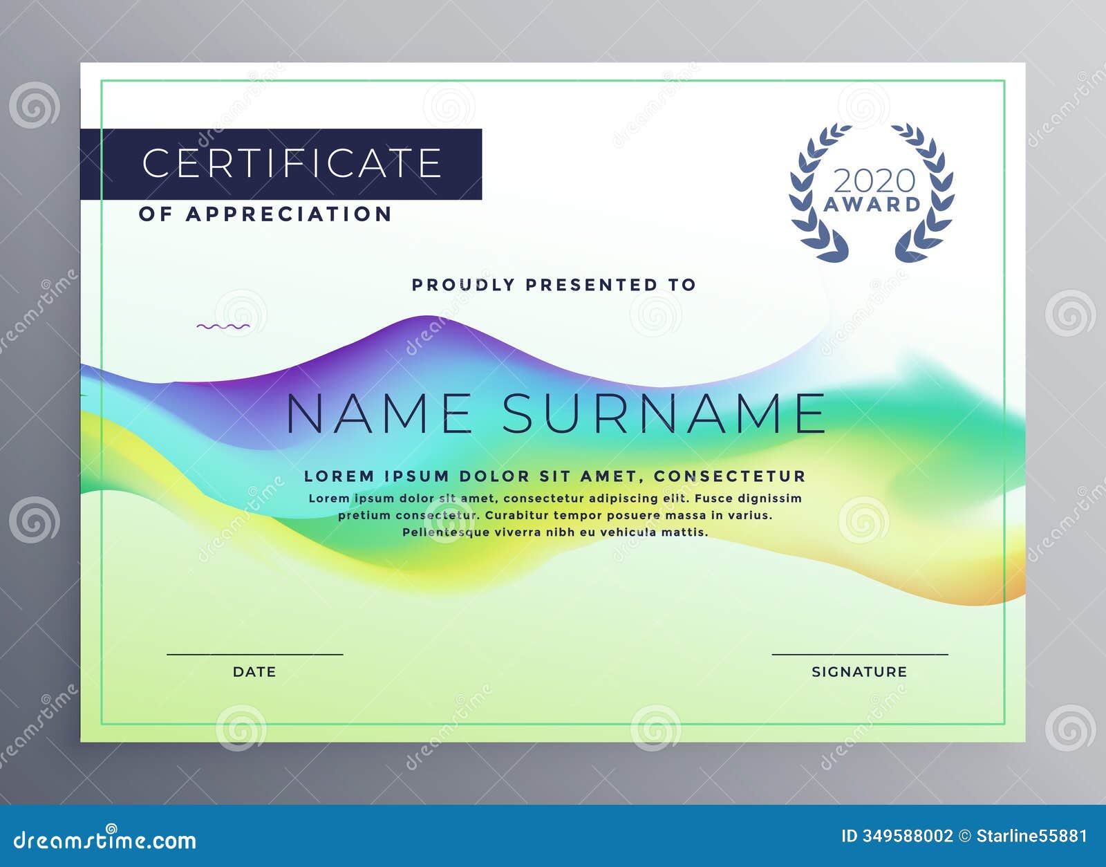 Creative Diploma Certificate Template Design Vector Stock Vector ...