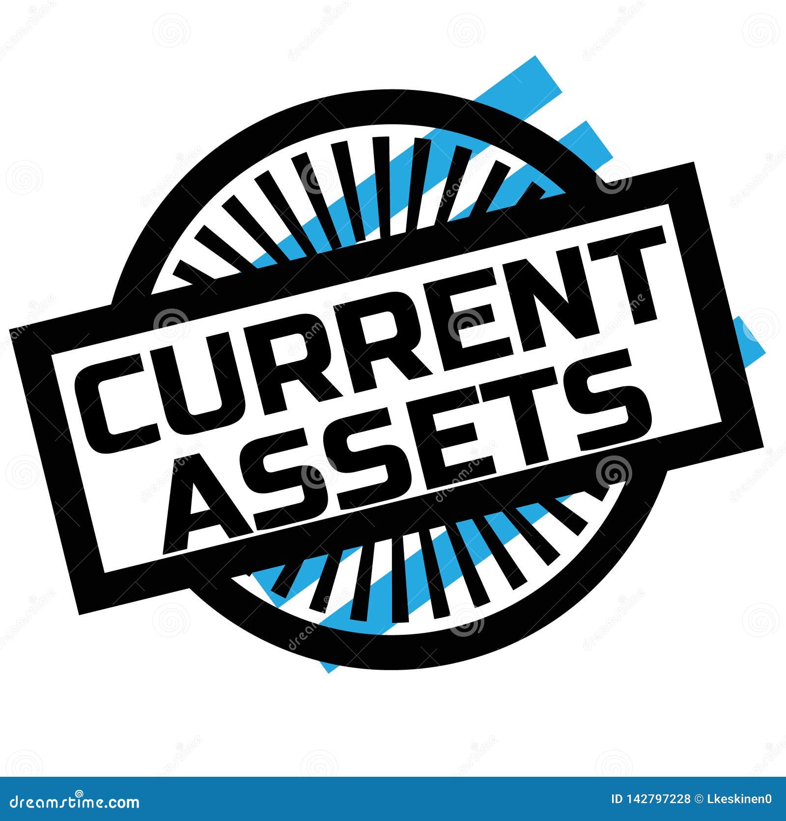 Current Assets Background Concept Glowing Royalty-Free Illustration ...