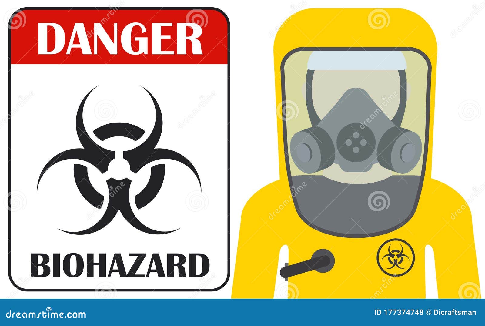 Danger Biohazard Sign, Biohazard Icon Stock Vector - Illustration of ...