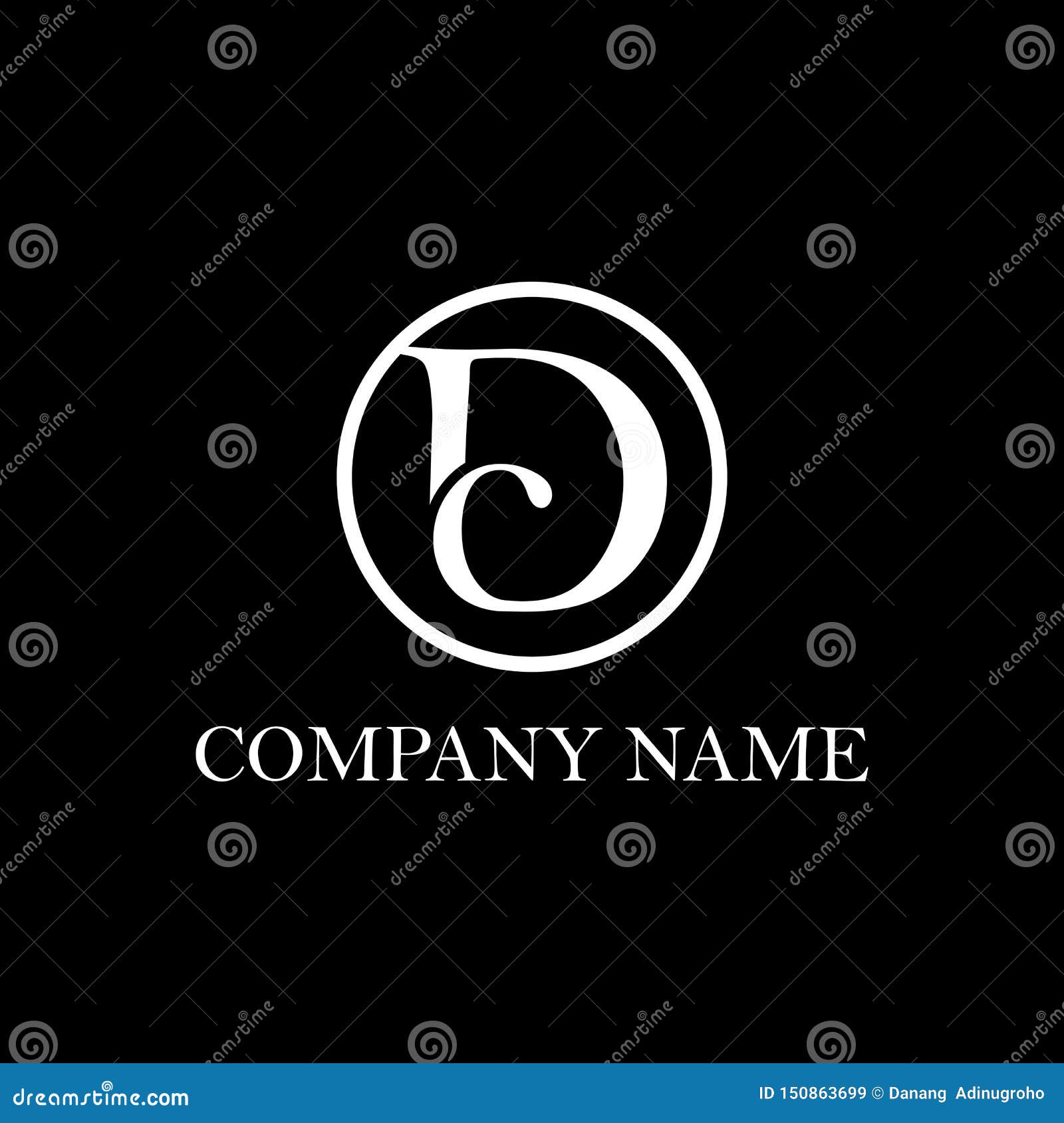 DC Initial Logo Design Inspiration Stock Vector - Illustration of clean ...