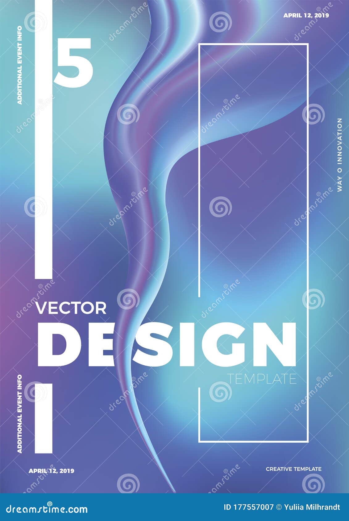 Design Template for Event Poster, Flyer, Cover. Stock Illustration ...