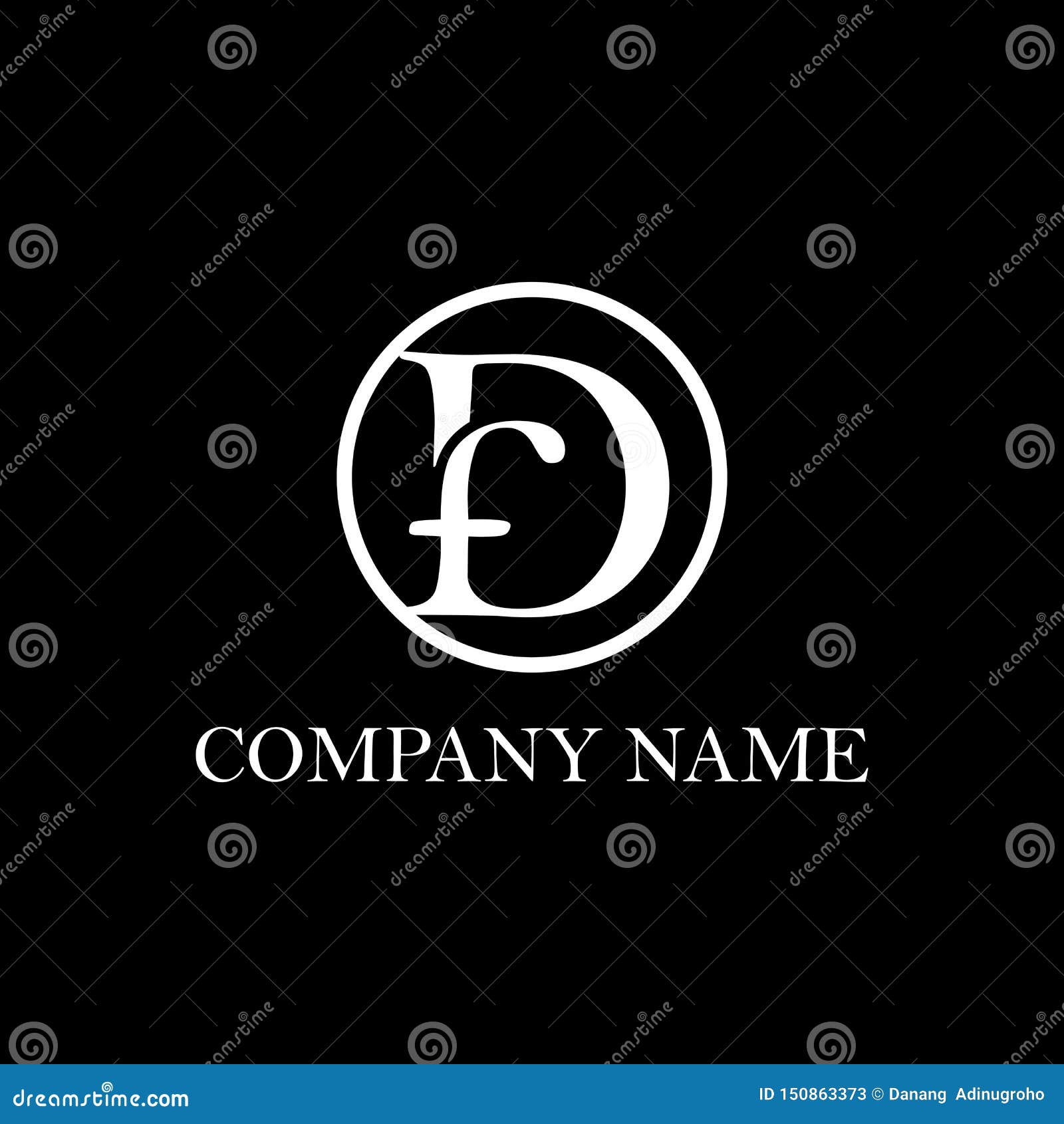 DF Initial Logo Design Inspiration Stock Vector - Illustration of ...