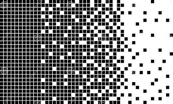 Disintegration Rectangle Vector Background. Transform Effect. Broken ...