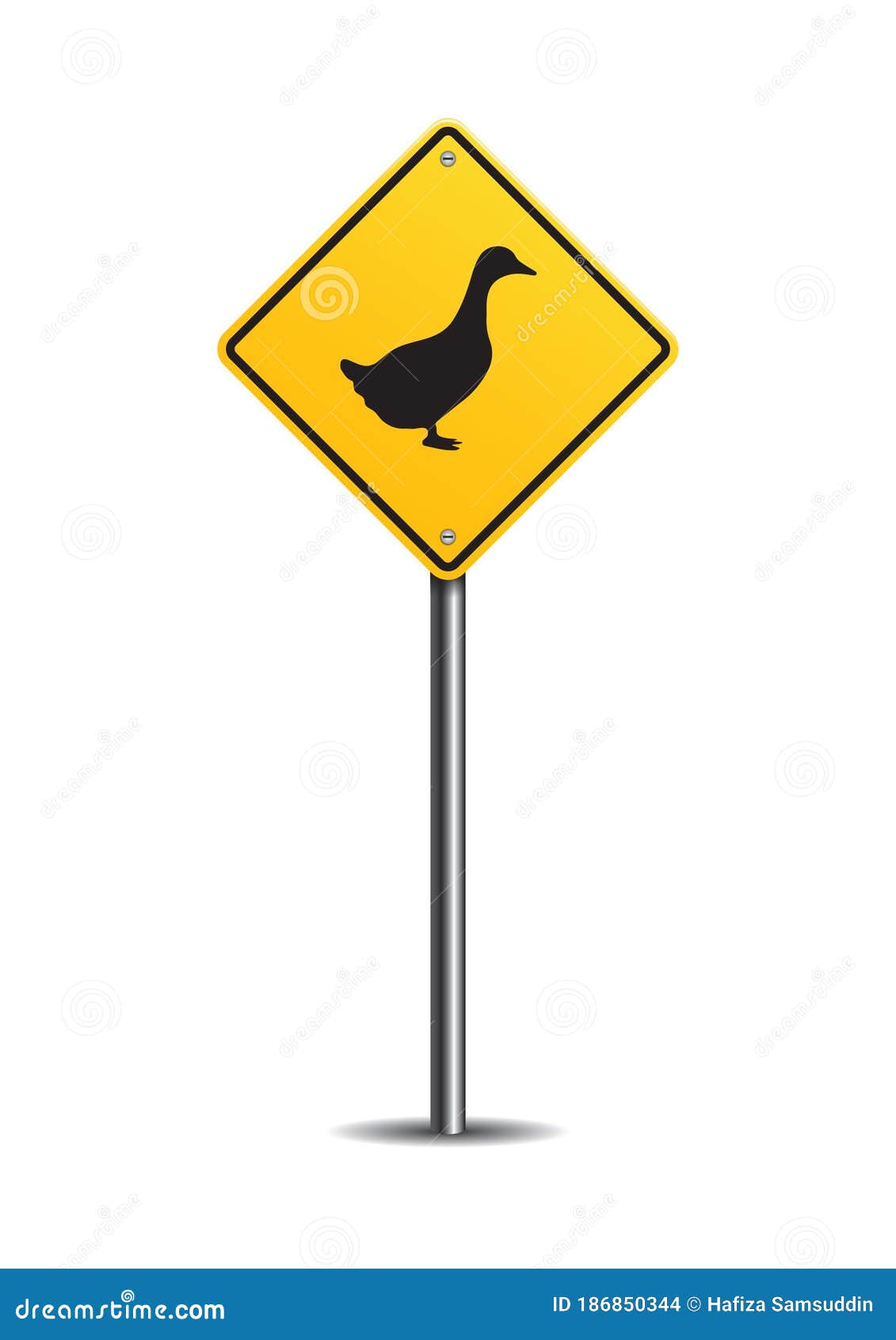 Duck Crossing Sign Clip Art