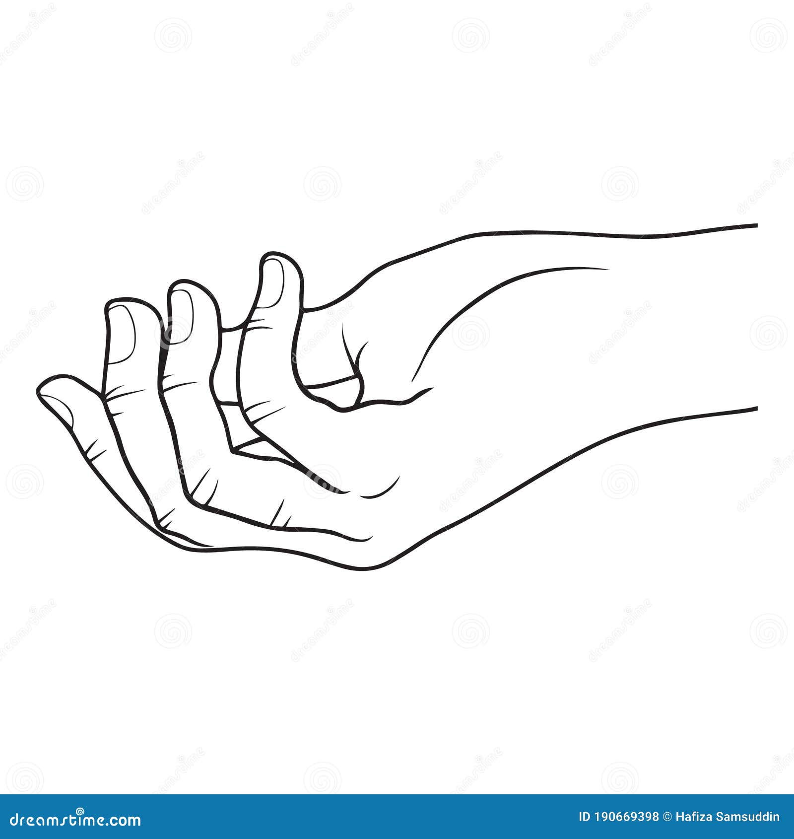 Print stock vector. Illustration of fingers, human, gesture - 190669398