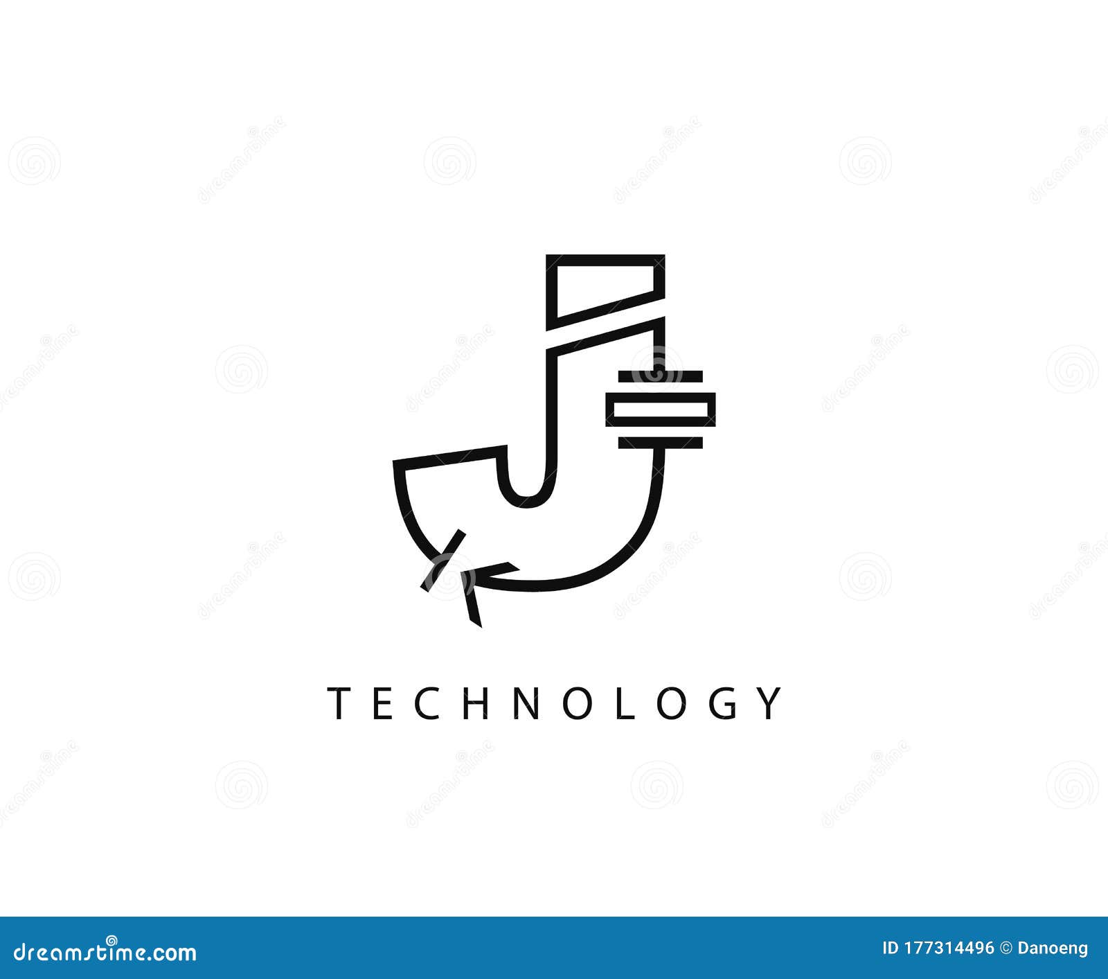 Electric J Letter Icon Design Stock Vector - Illustration of logo ...