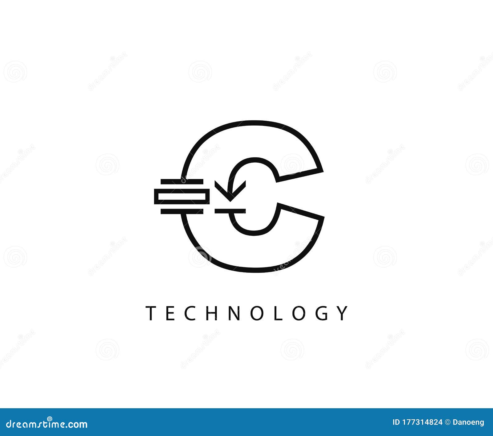 Electrical C Letter Logo Icon Design Stock Vector - Illustration of ...