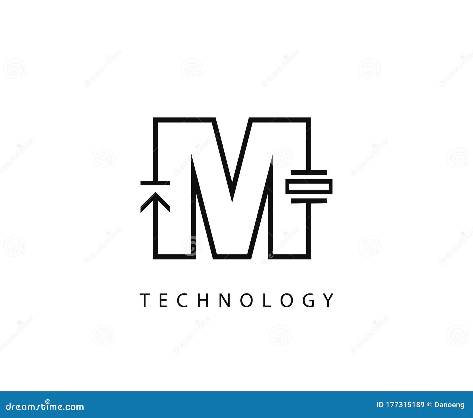 Electric M Letter Logo Icon Design Stock Vector - Illustration of ...