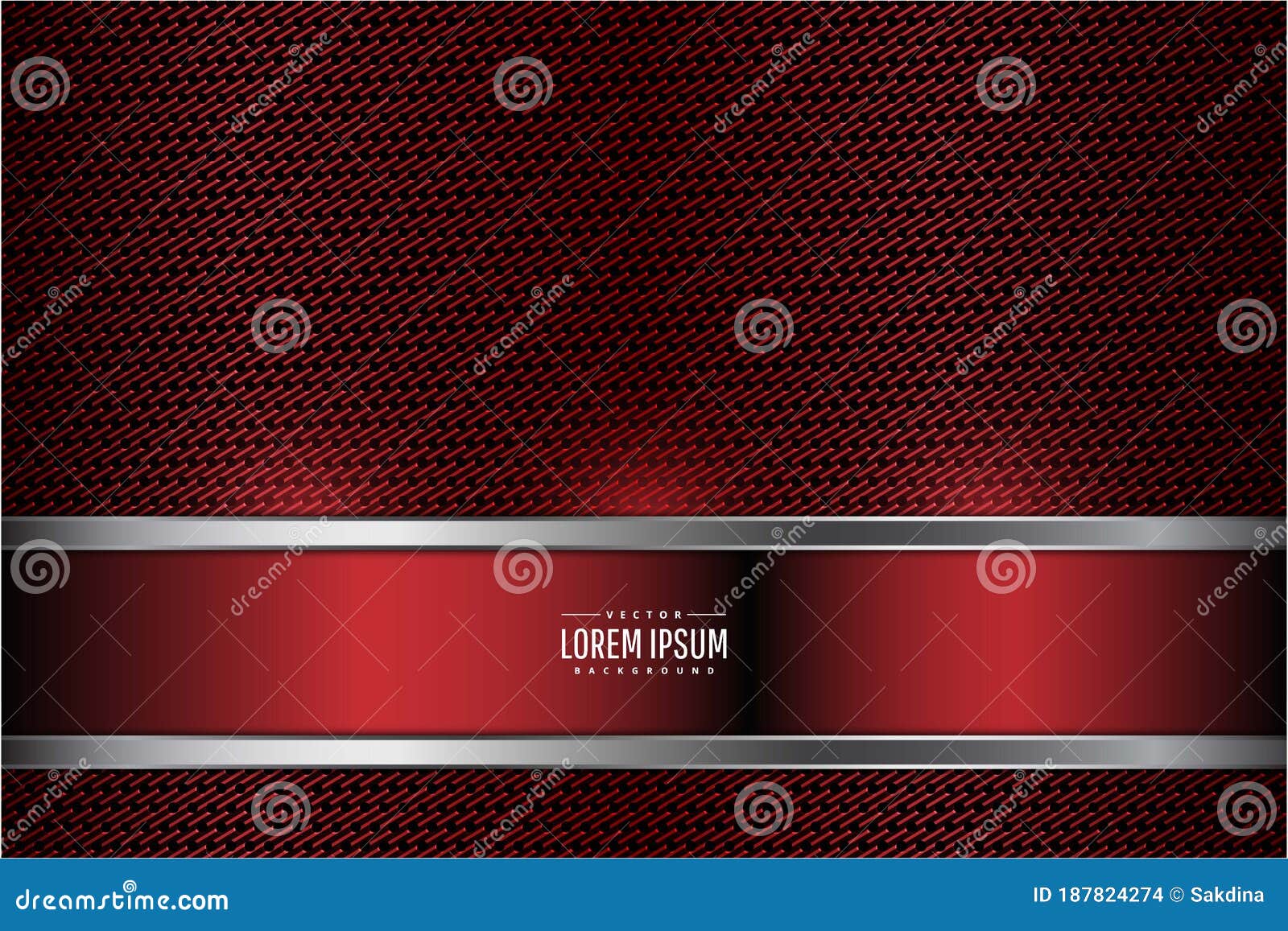 Elegant Metallic Background.Red and Silver with Carbon Fiber Dark Space ...