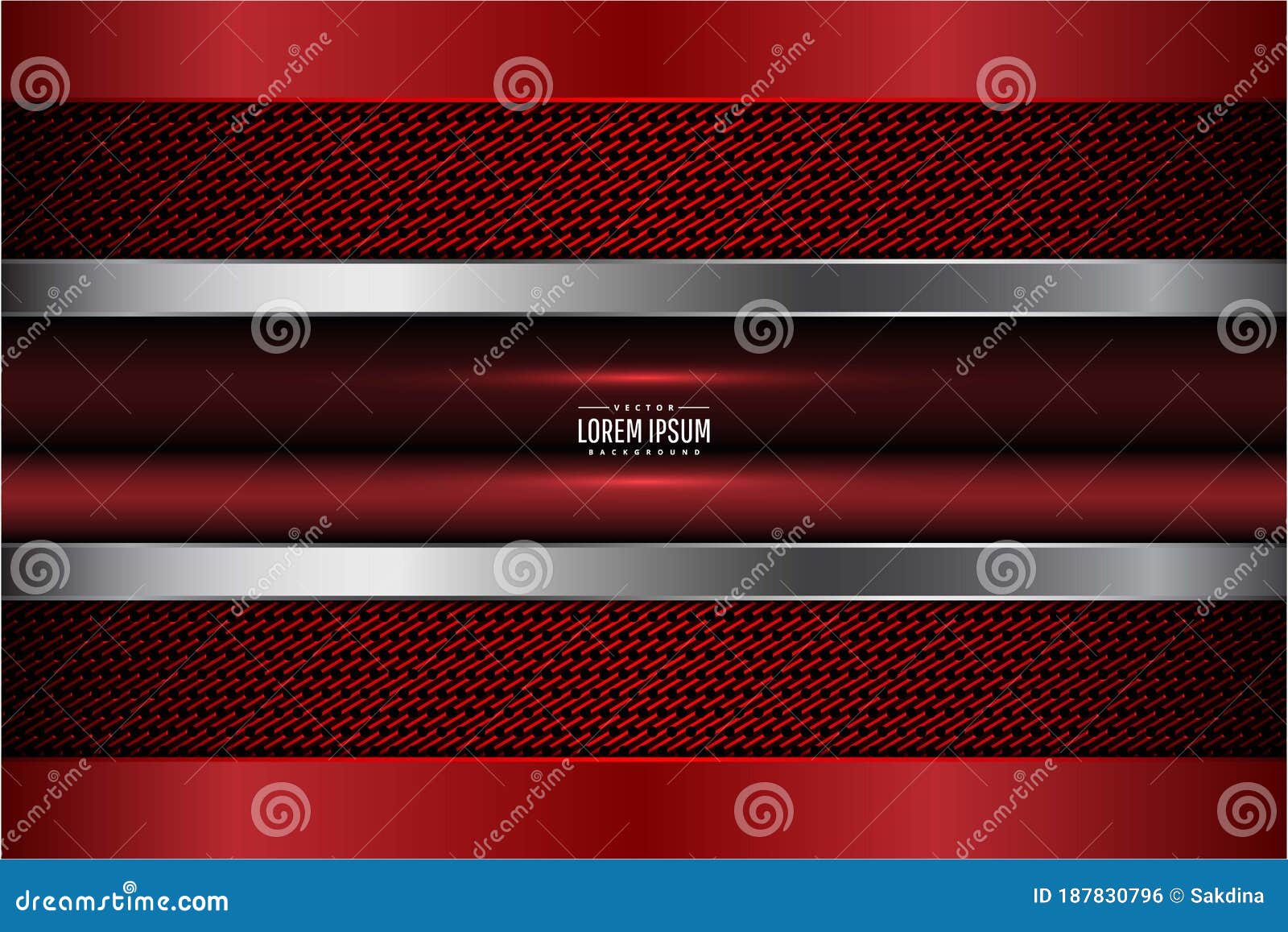 Elegant Metallic Background.Red and Silver with Carbon Fiber Dark Space ...