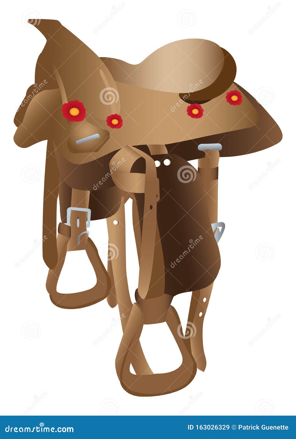 Equestrian saddle vector stock vector. Illustration of equipment ...