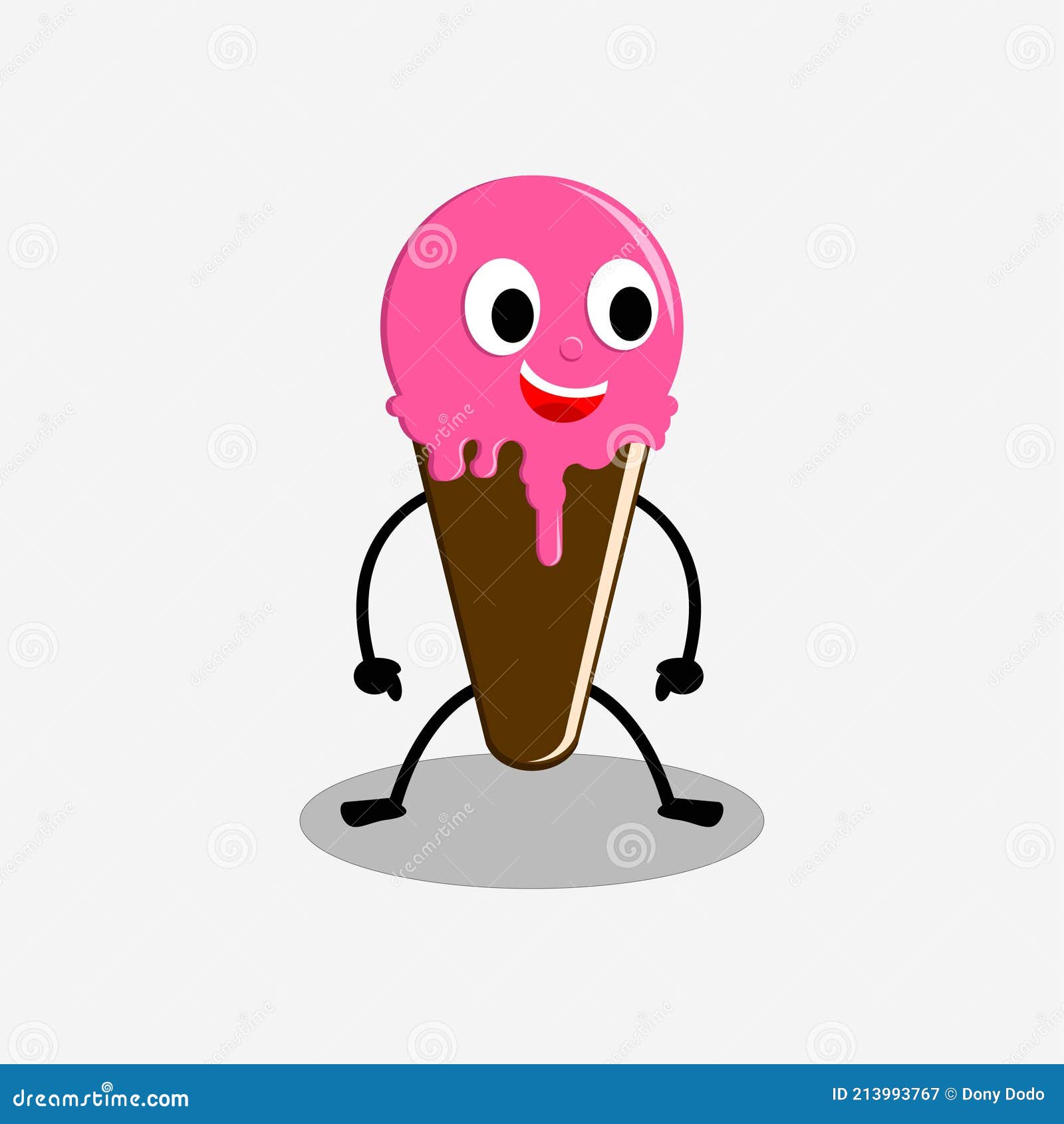 Expression Flat Design Character Icon of a Consumption Stock Vector ...