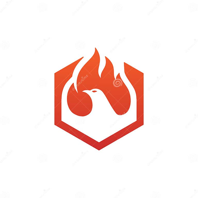 Falcon fire logo design stock vector. Illustration of symbol - 174734862