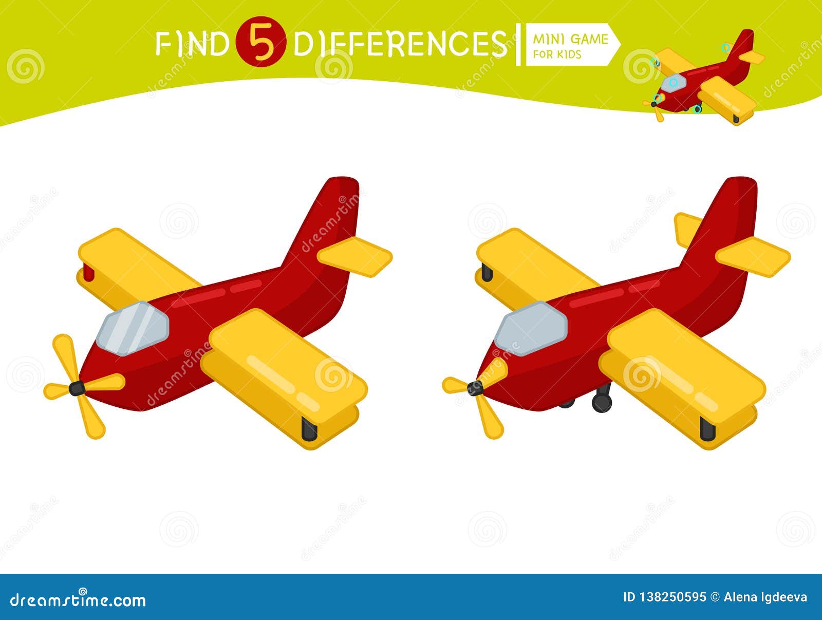 Kids educational game stock vector. Illustration of aviation - 138250595