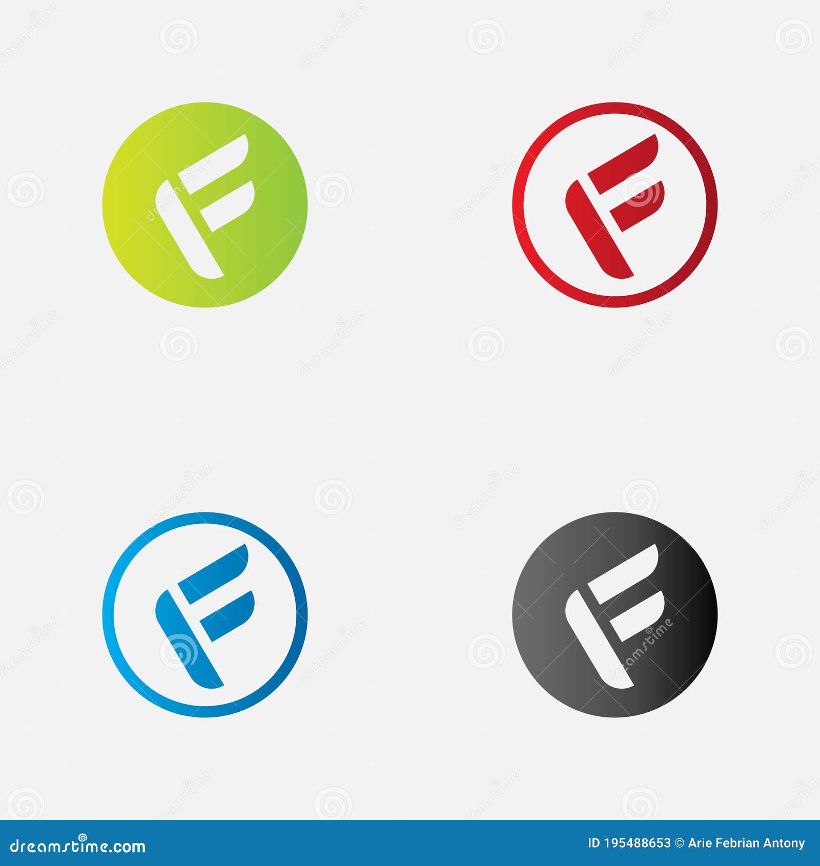 Fly Ball Letter F Logo Vector Design Stock Vector - Illustration of ...