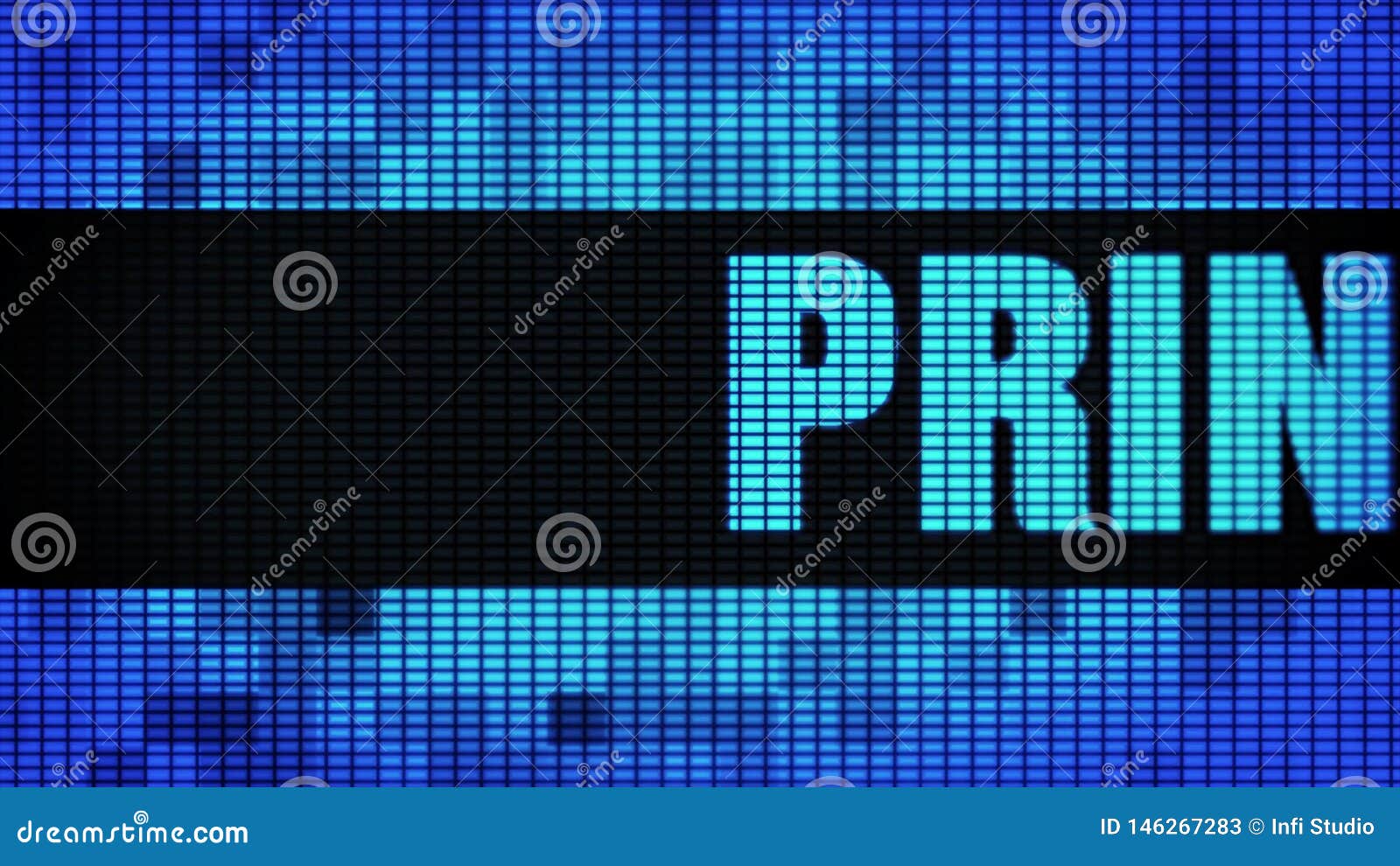 Print Front Text Scrolling LED Wall Pannel Display Sign Board Stock ...