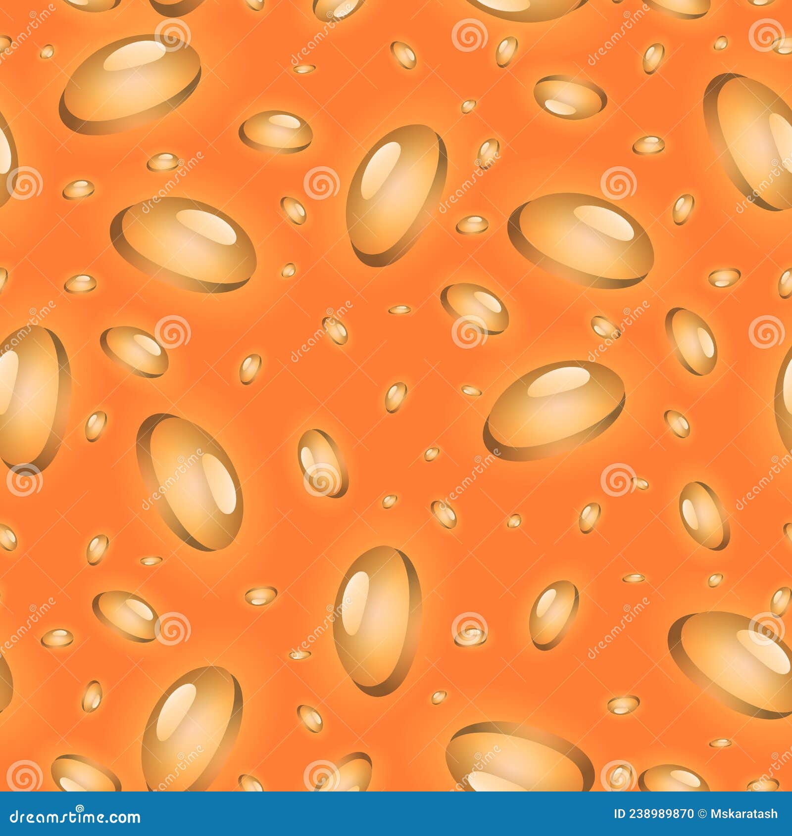 Seamless Abstract Drop Pattern Vector Soft Colors. Fashion Textile ...