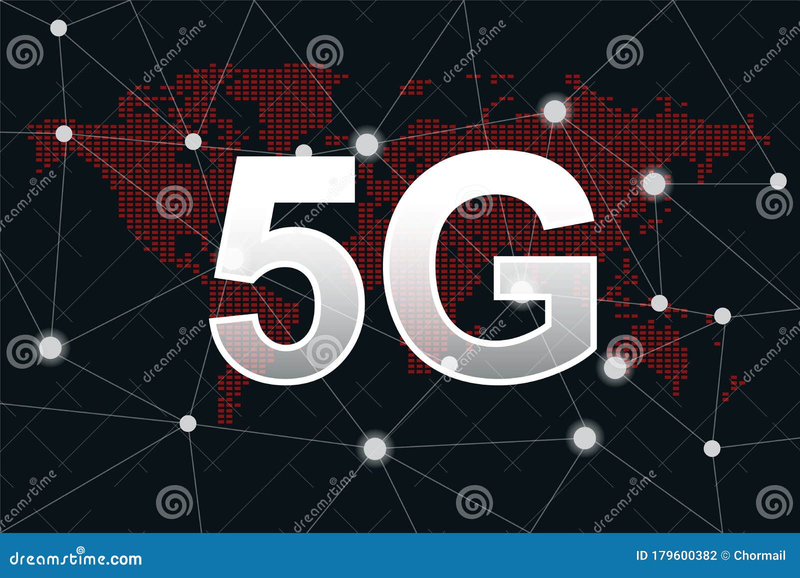 5G Network Connection Global Wireless Systems Technology and Internet ...