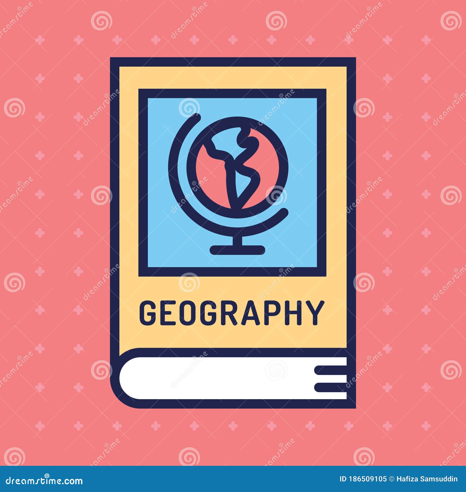 Geography Textbook Smartphone Interface Vector Template. Mobile App ...