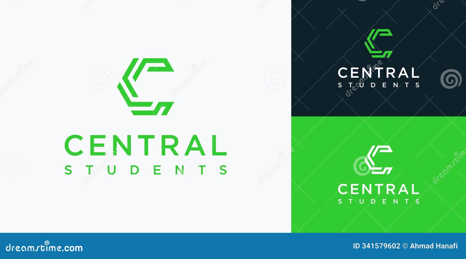 Geometric Hexagon Letter C Technology Vector Logo Design Stock Vector ...