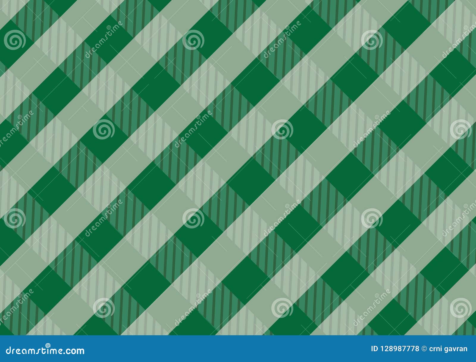 Green And White Checkered Background