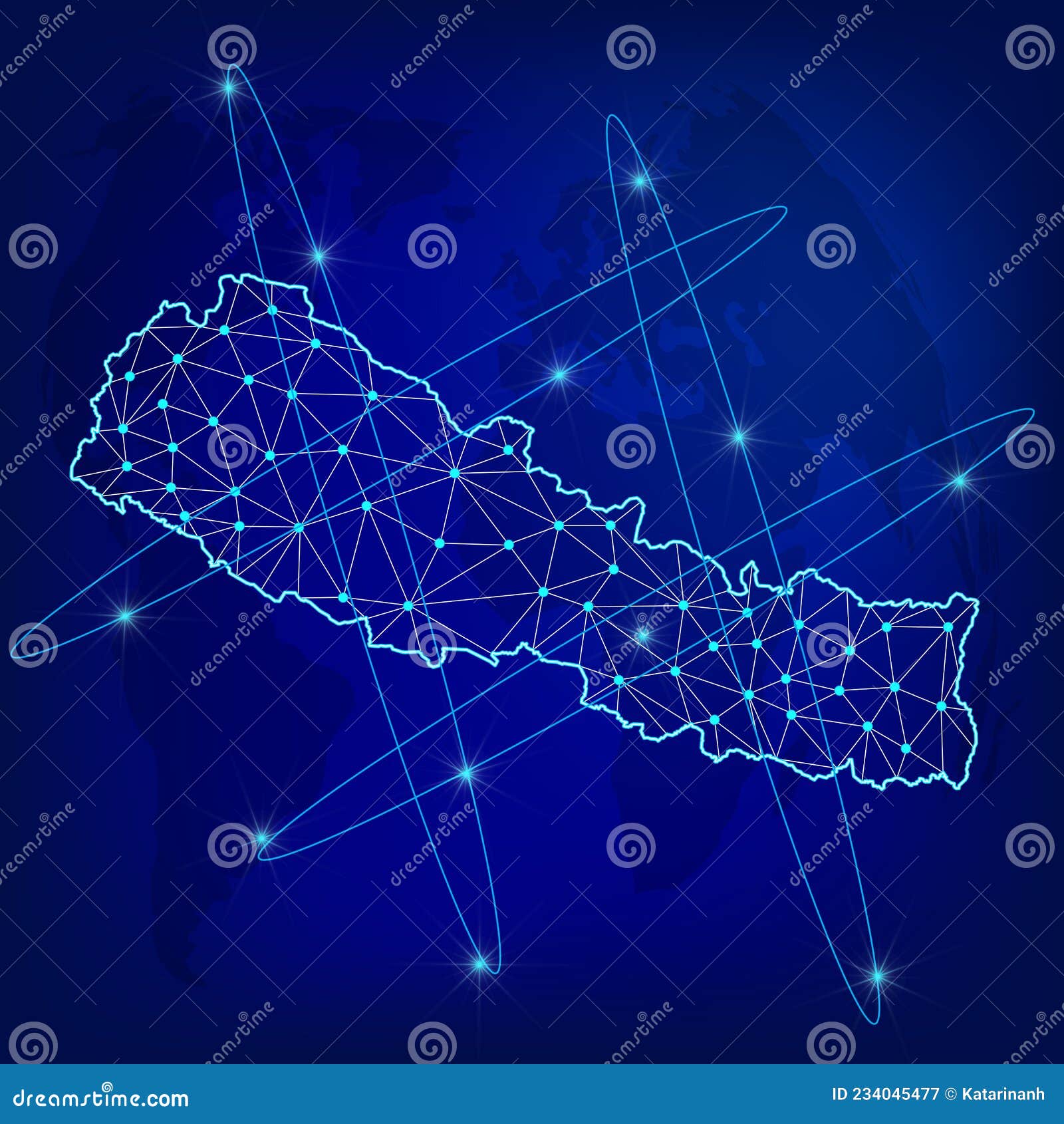 Global Logistics Network Concept. Communications Network Map Nepal On ... Global Logistics Network Concept. Communications Network Map Nepal On ...