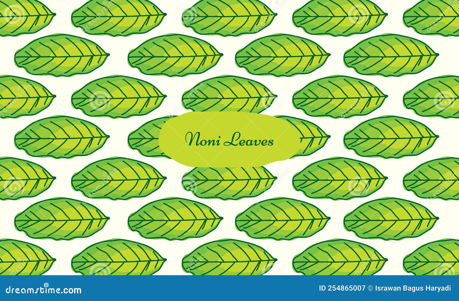 Natural Pattern Noni Leaf in Unique and Eye-catching Pastel Green ...