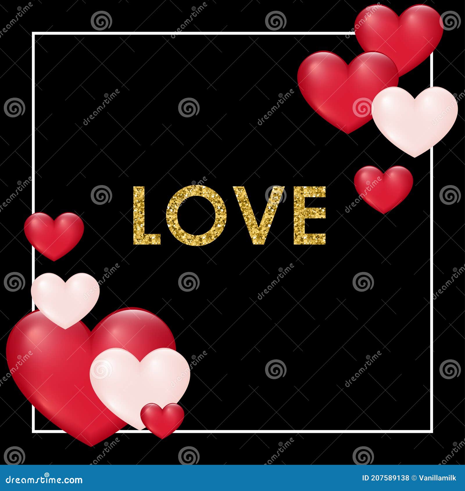 Happy Valentine Day Greeting Card Pattern Background Template For Use