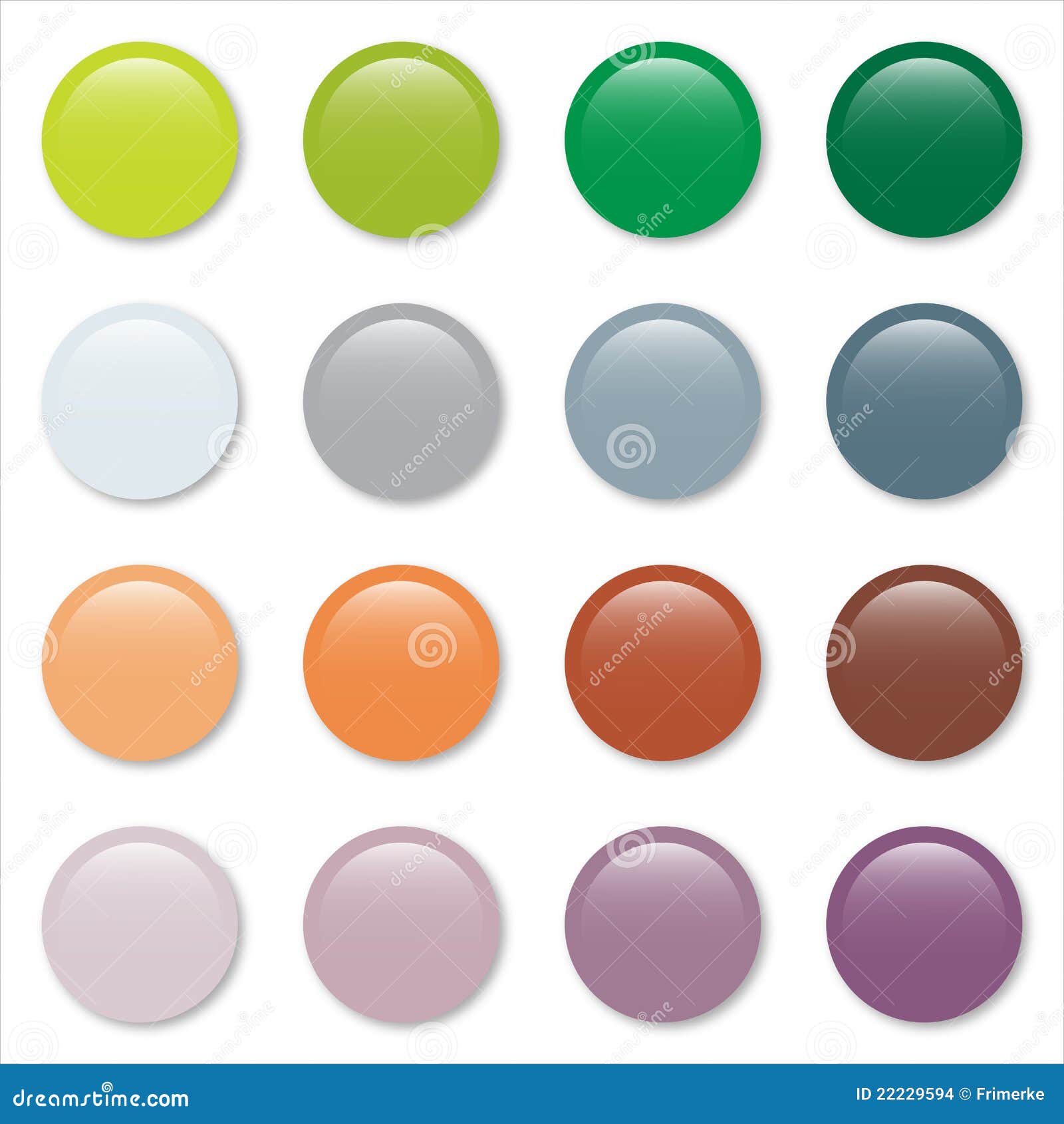 Print Gradient Pastel Web Buttons Set Stock Vector - Illustration of ...