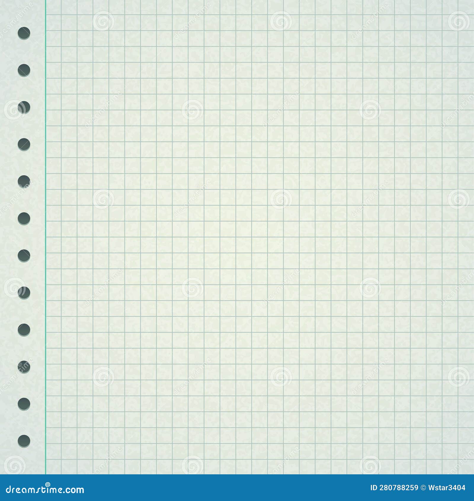 Graph Notebook Paper Sheet. Checkered Note Paper Sheet Stock Vector ...