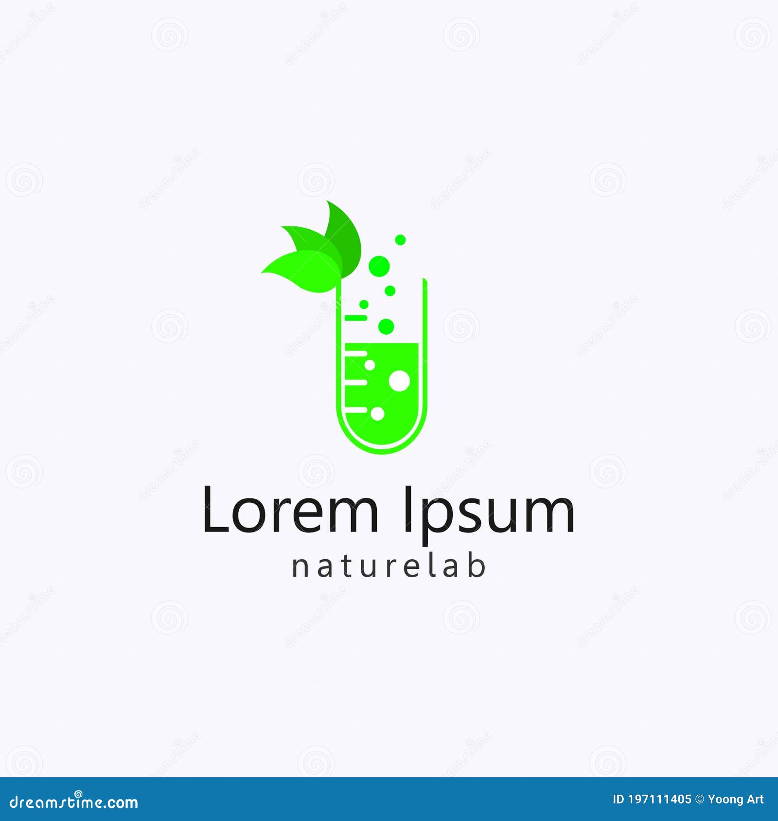 Green Lab Symbol Logo Template Stock Vector - Illustration of healthy ...