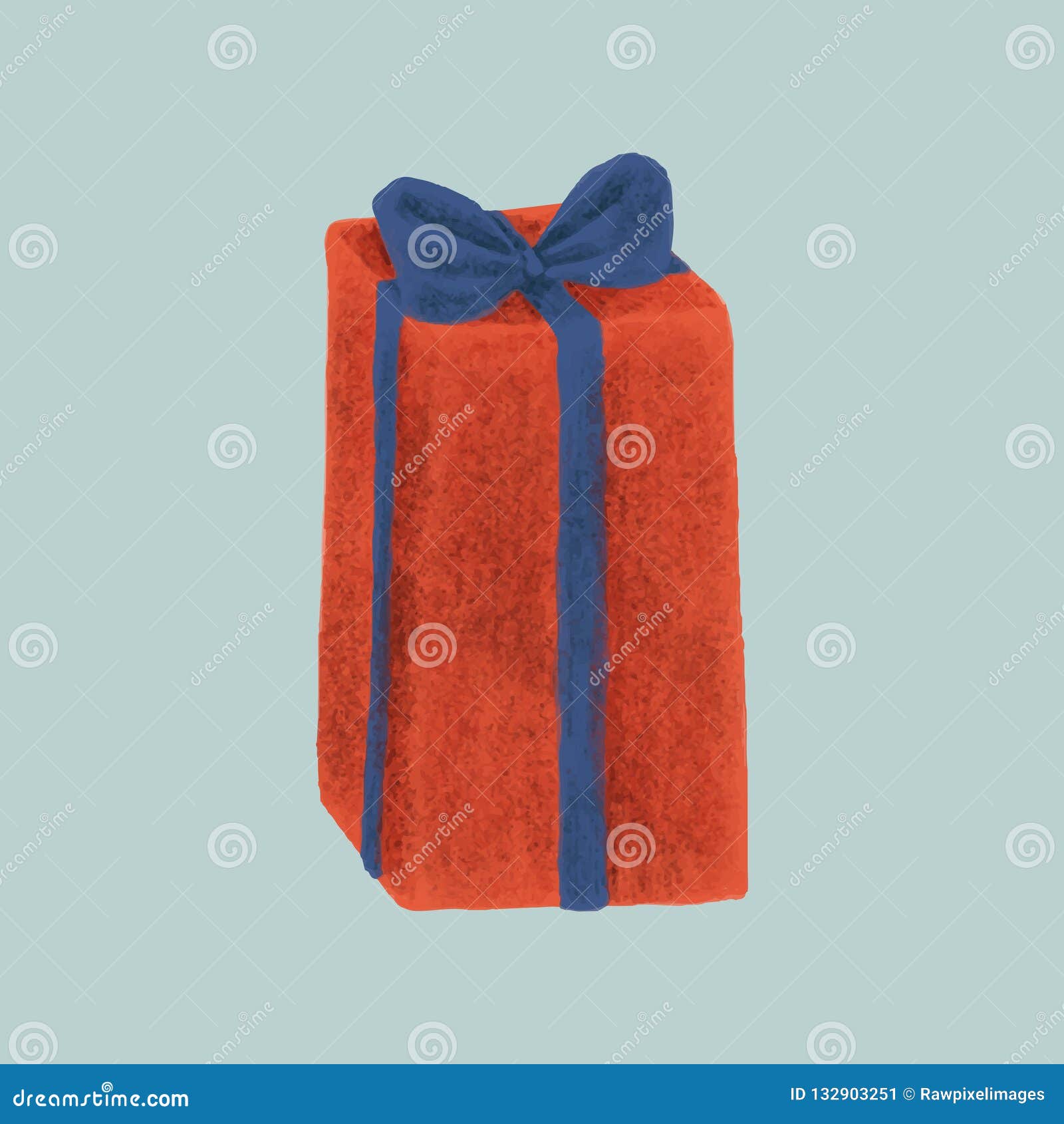 Hand Drawn Christmas Present Illustration Stock Vector - Illustration ...