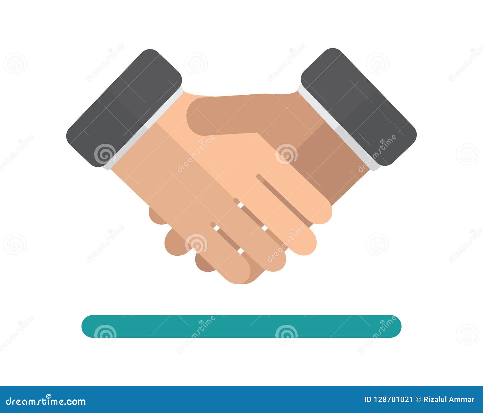 Handshake Flat Icon Ilustration Vector Stock Vector - Illustration of ...