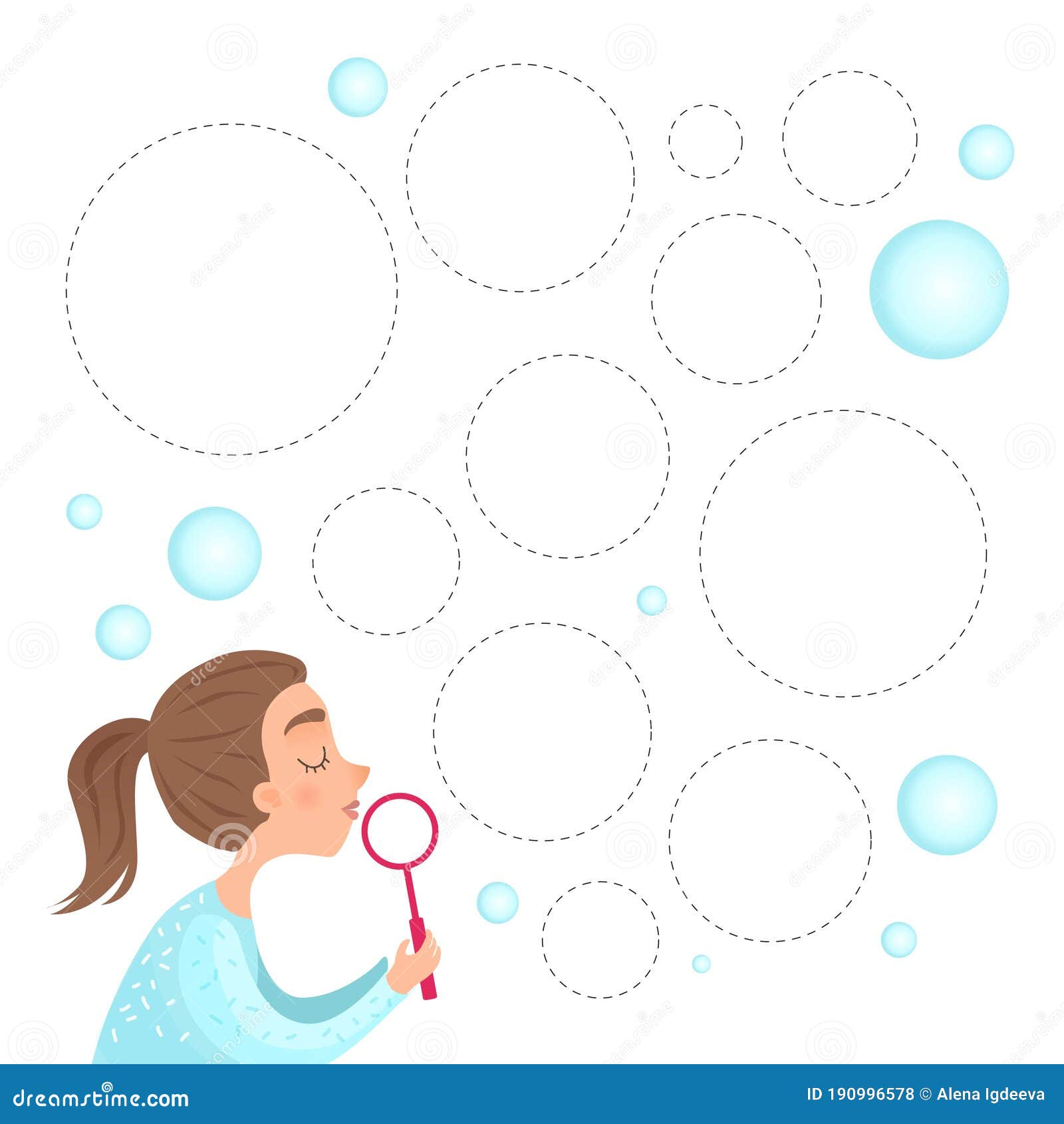 Kids learning material. stock vector. Illustration of child - 190996578
