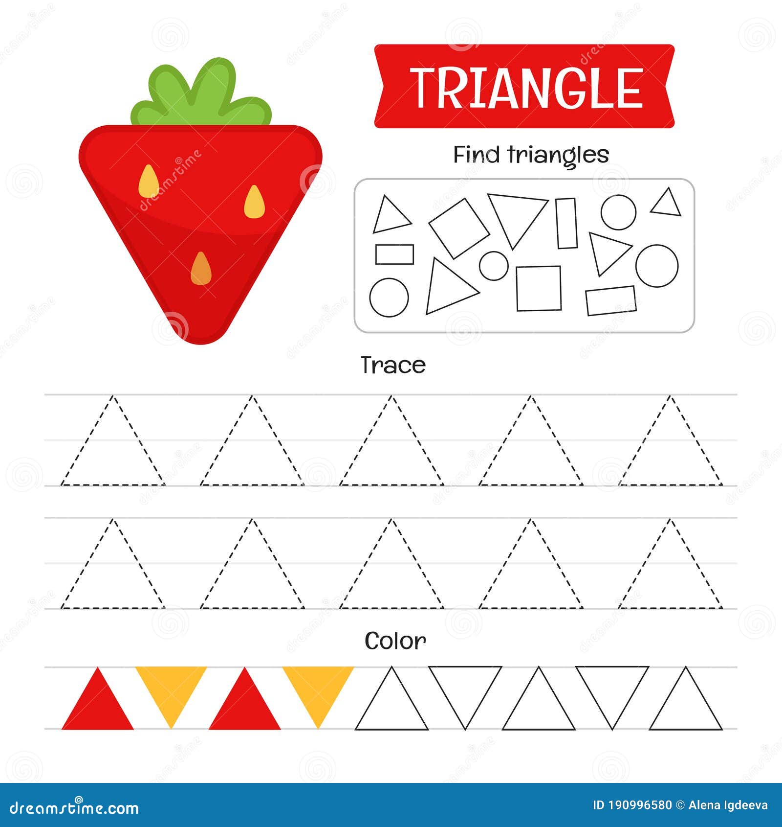 Kids learning material. stock vector. Illustration of sweet - 190996580