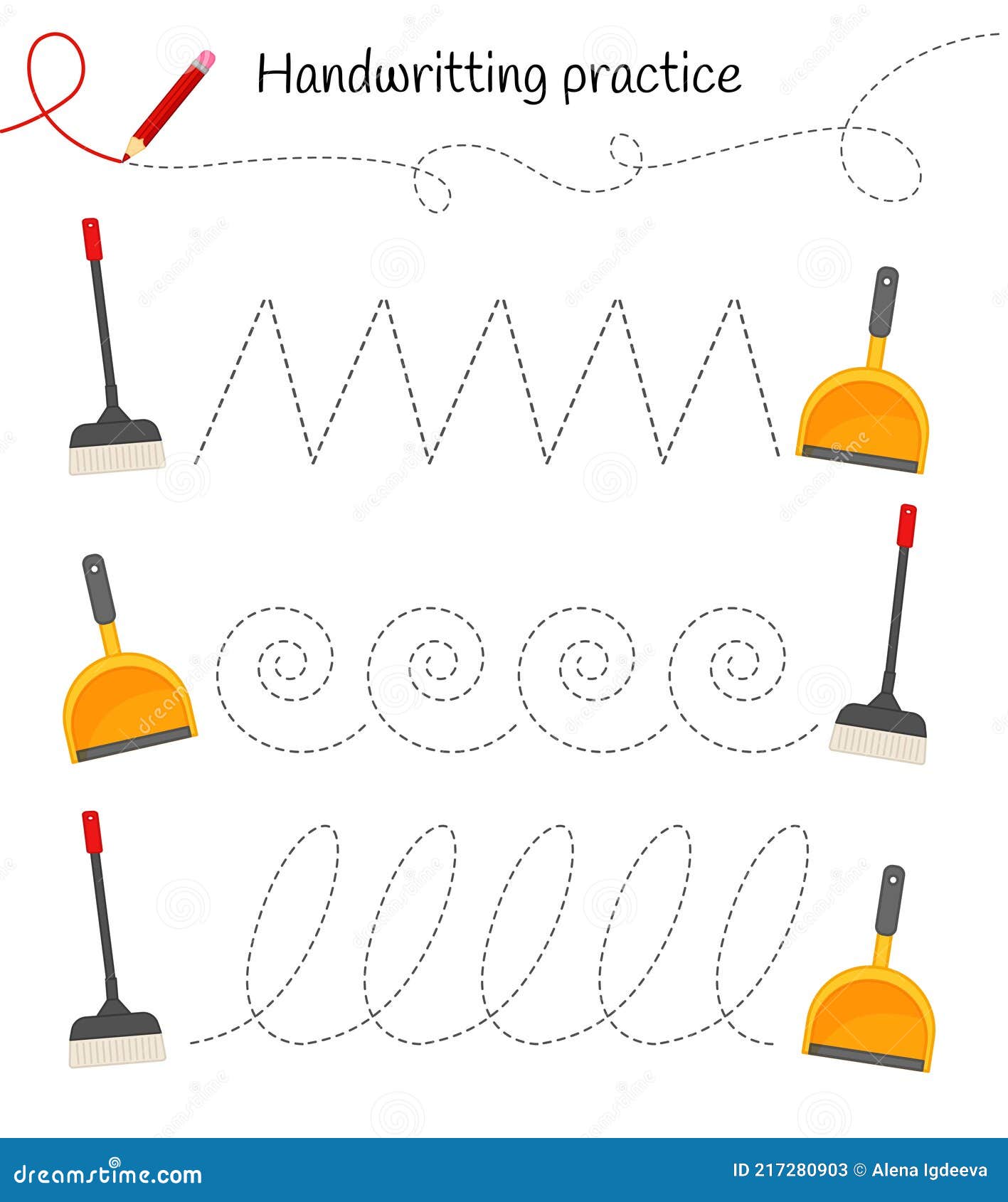 Put Trash In Bin. Handwriting Practice Sheet. Educational Children Game ...