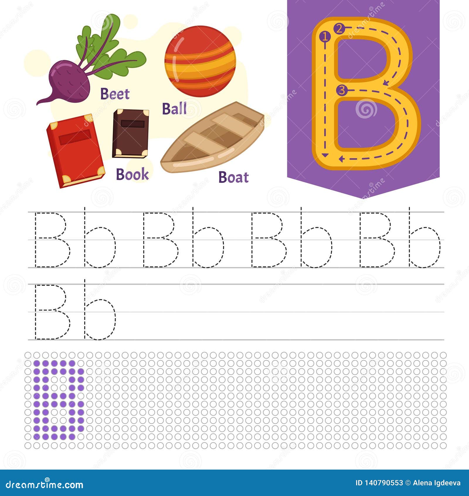 Kids learning material. stock vector. Illustration of preschool - 140790553