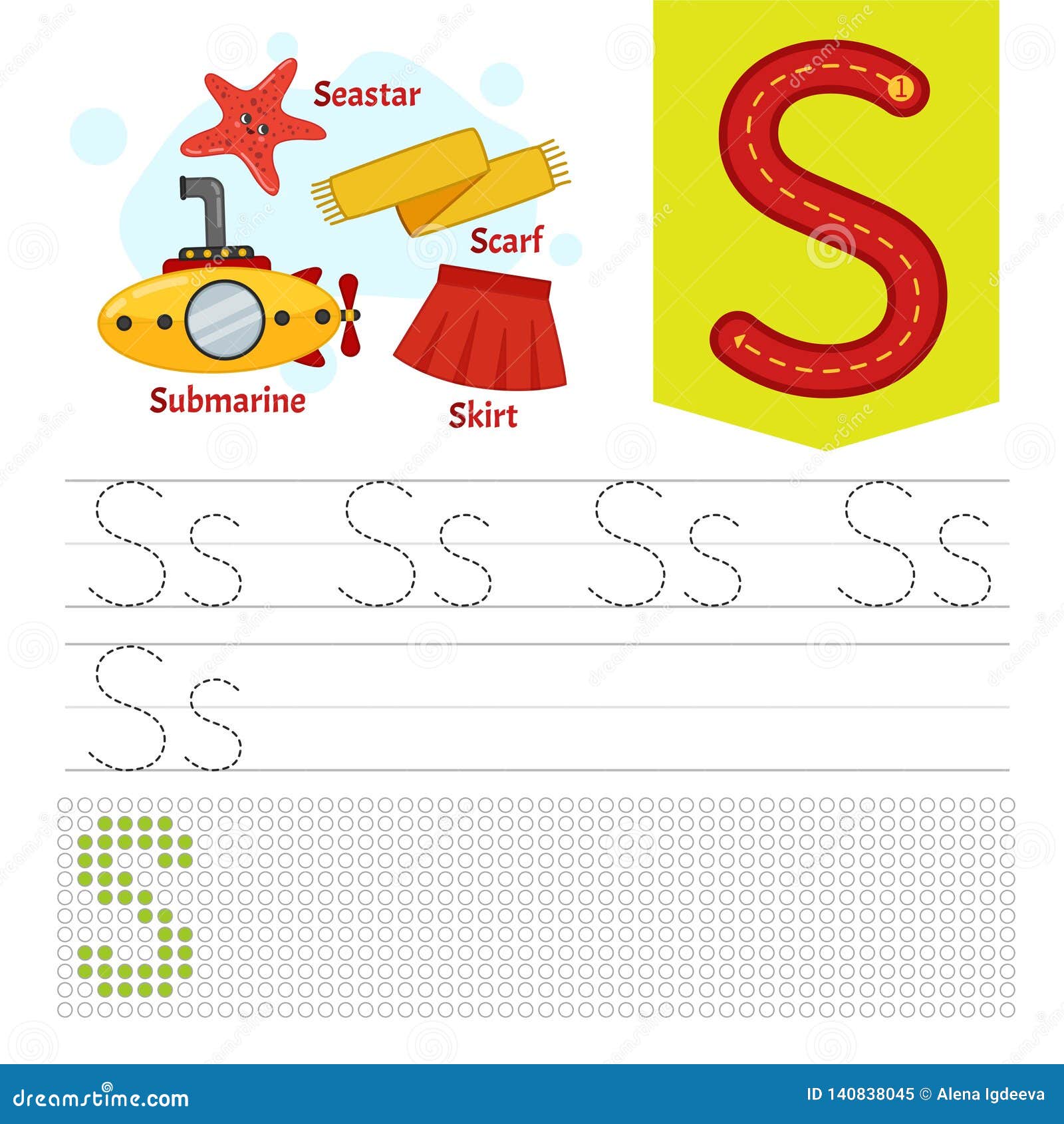 Kids learning material. stock vector. Illustration of primary - 140838045