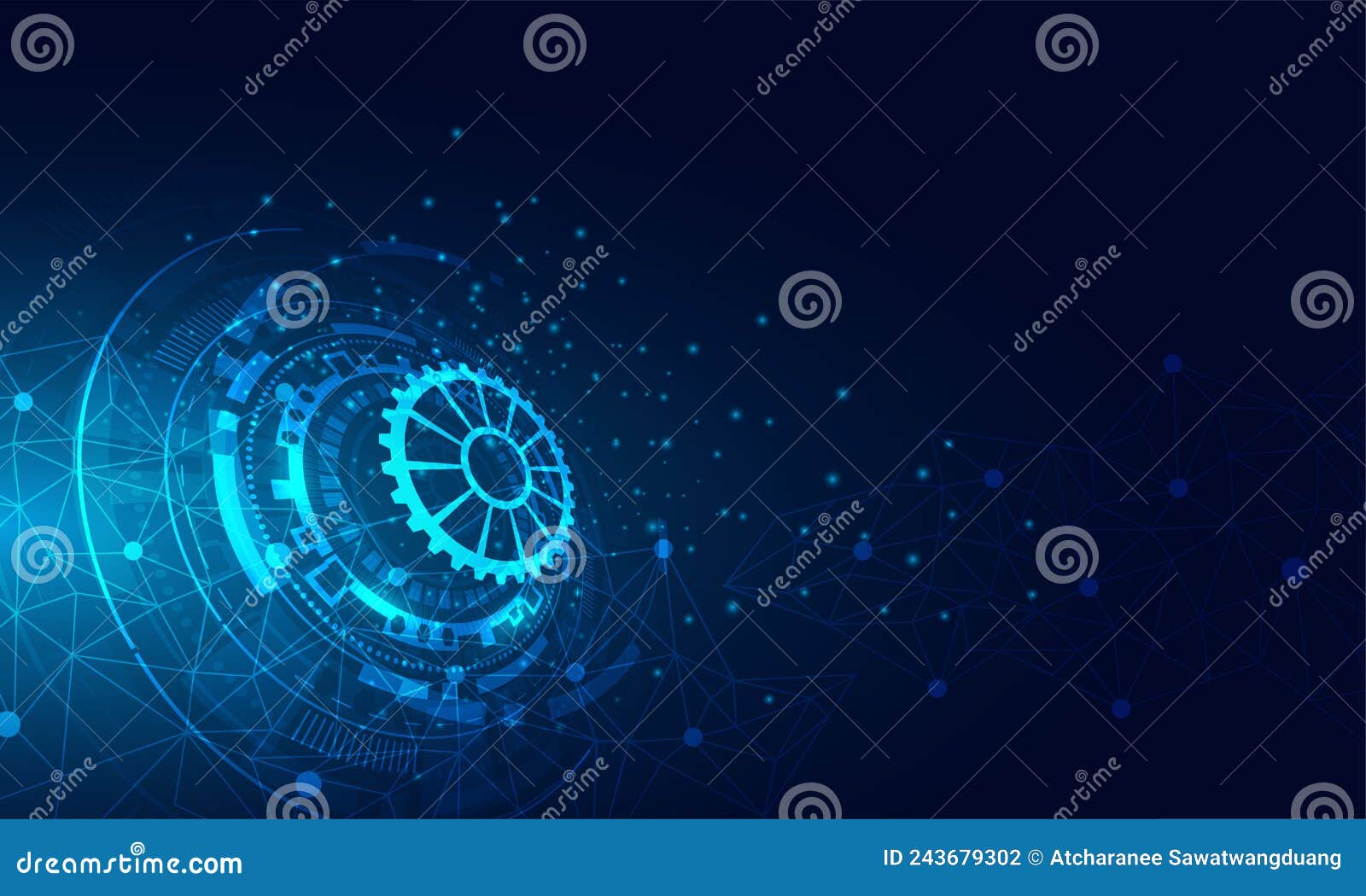 Hi-Tech Illustrator Brushes Vector Illustration | CartoonDealer.com ...