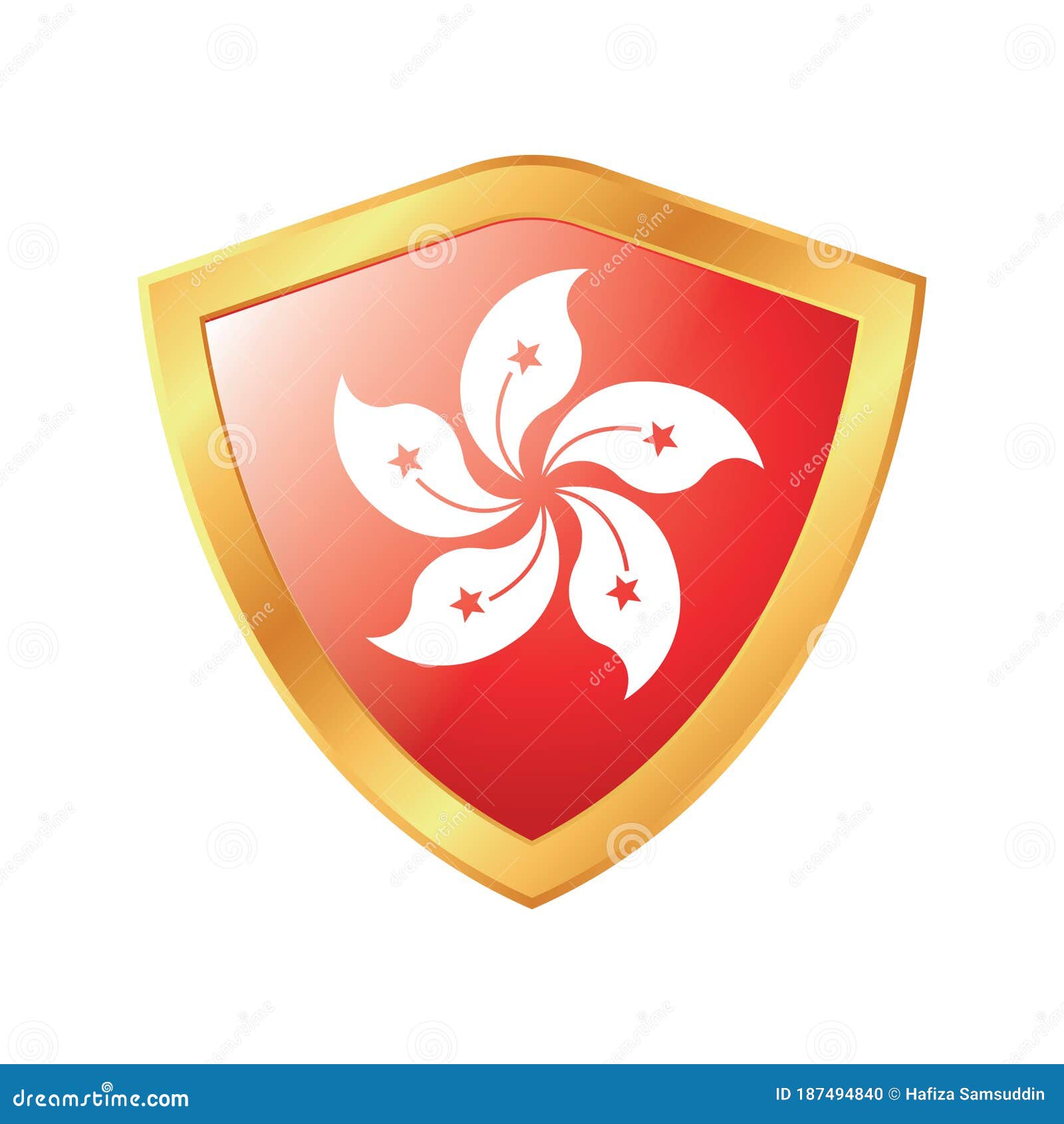 Print stock vector. Illustration of golden, icon, insignia - 187494840
