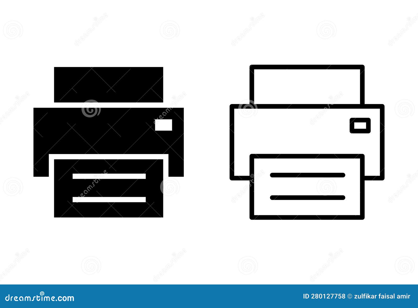 Print Icon . Printer Icon Vector Stock Vector - Illustration of ...