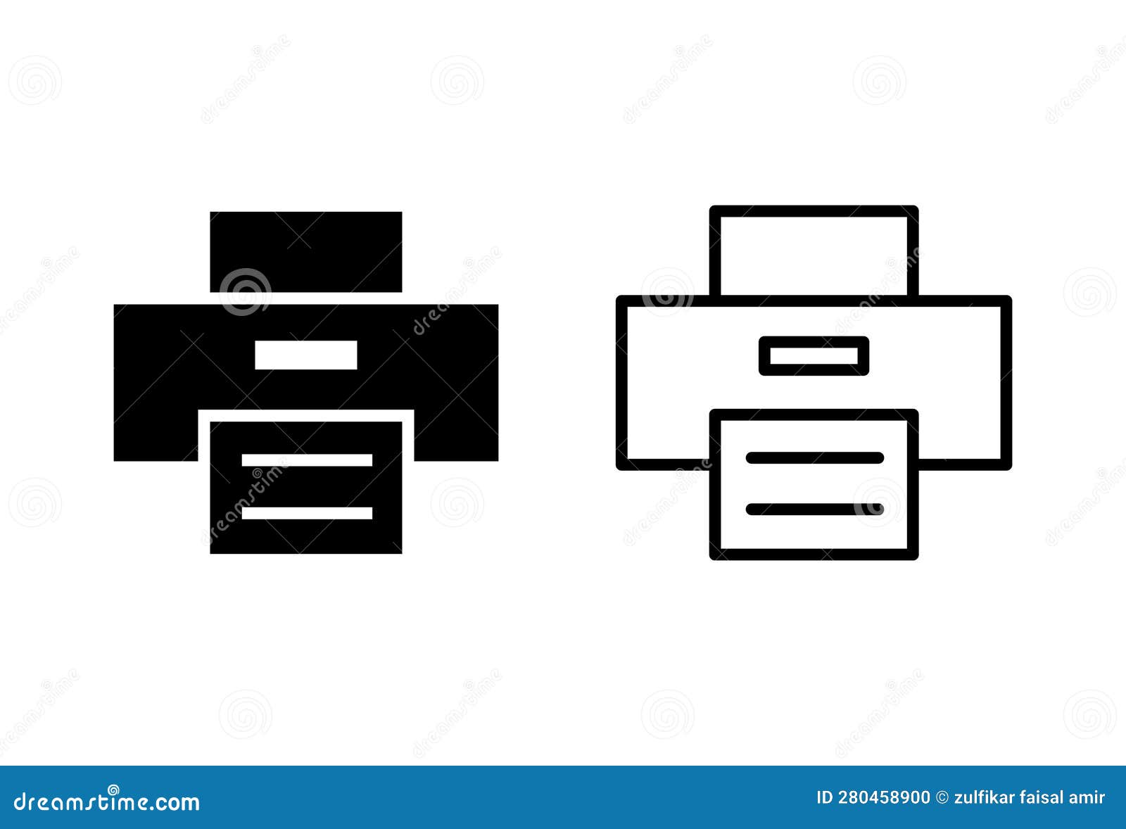 Print Icon . Printer Icon Vector Stock Vector - Illustration of ...