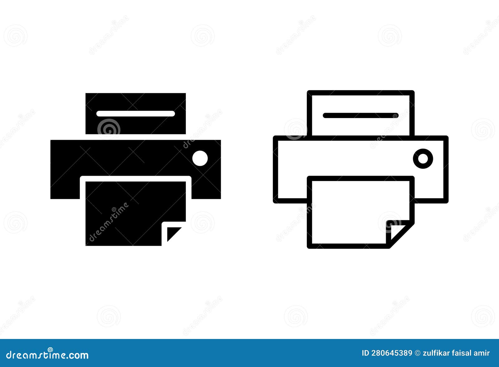 Print Icon . Printer Icon Vector Stock Vector - Illustration of ...