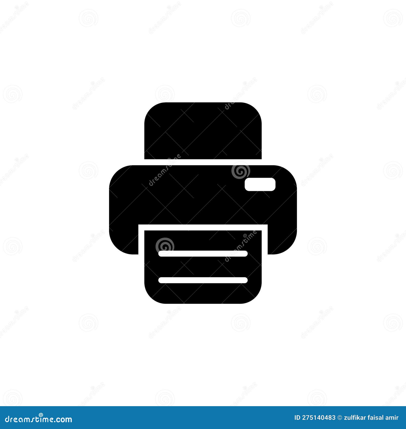 Print Icon . Printer Icon Vector Stock Vector - Illustration of machine ...