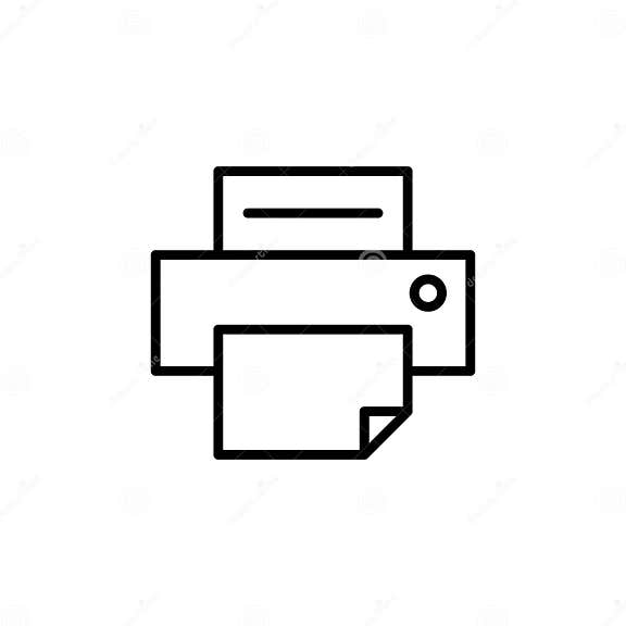 Print Icon . Printer Icon Vector Stock Vector - Illustration of ...