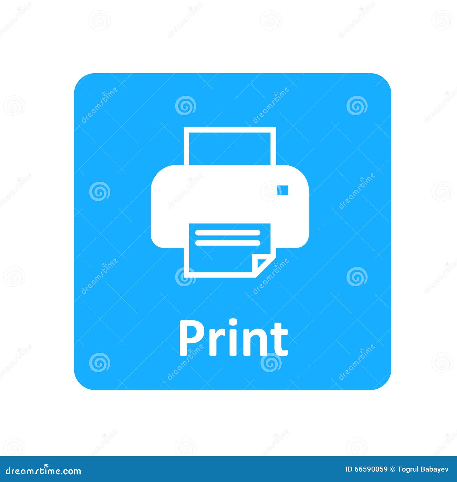 Print Icon for Web and Mobile Stock Illustration - Illustration of ...