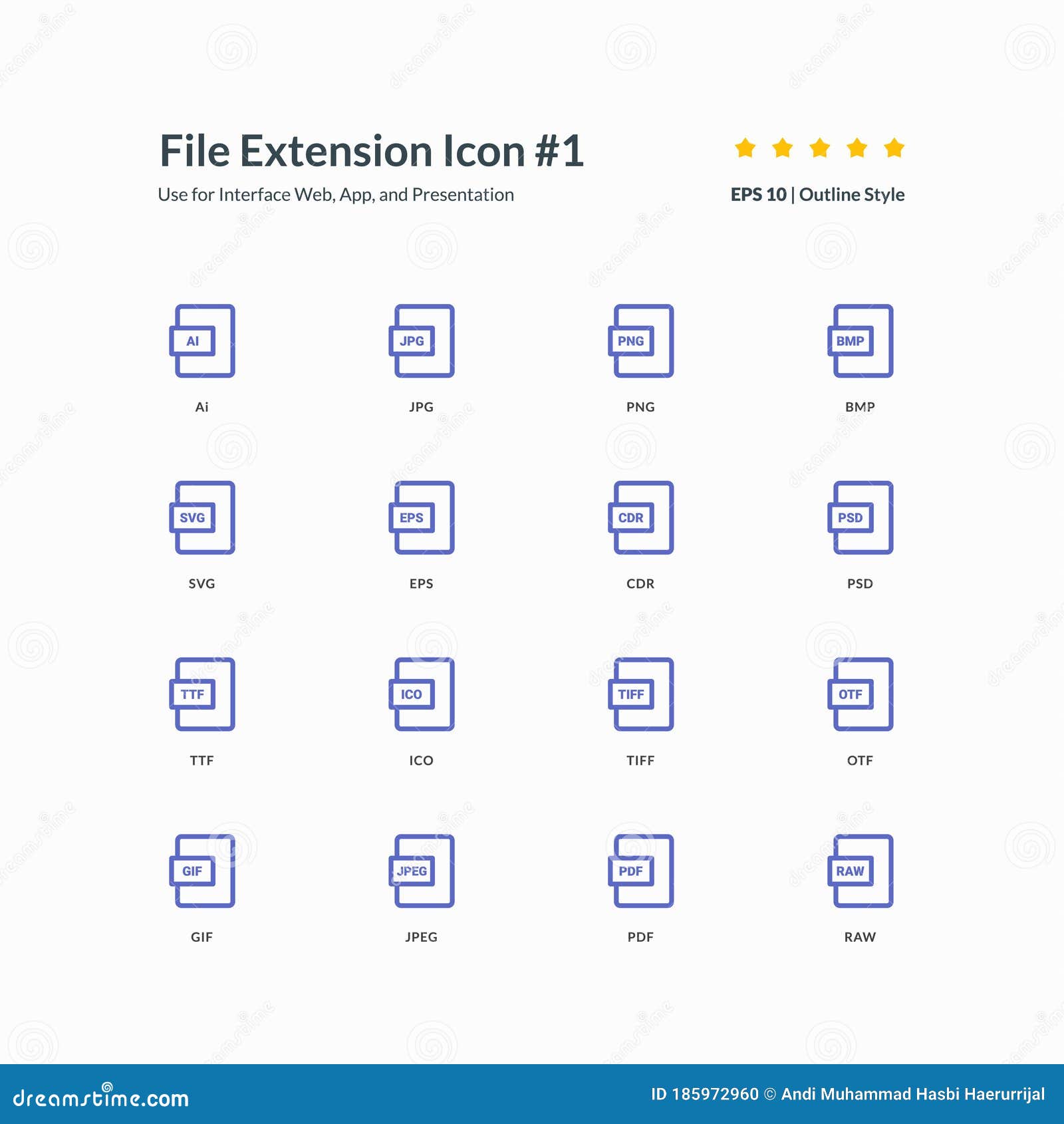 Image Vector Extension File Format Icon Set Interface App Part 1 ...