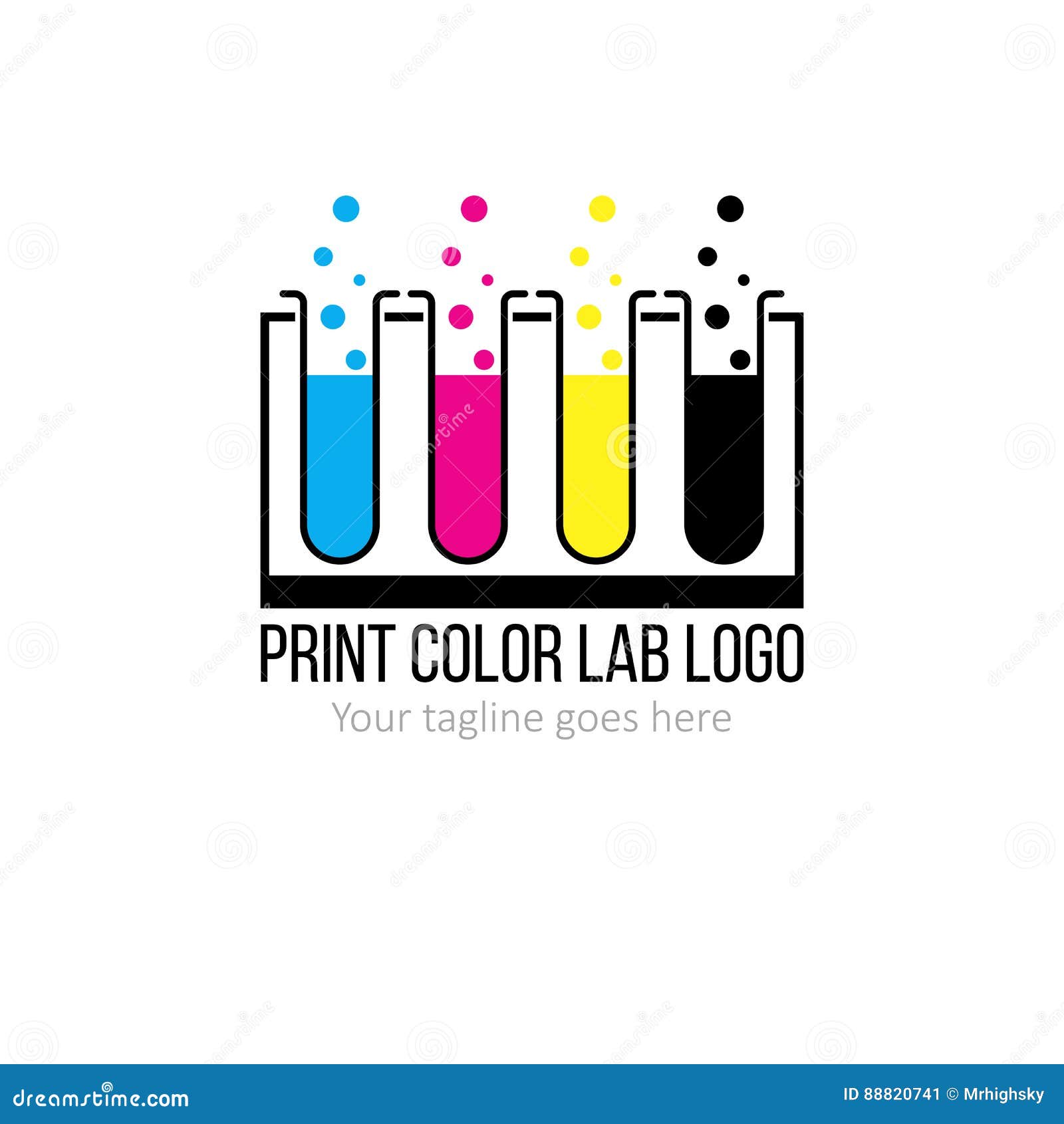 Print Industry Color Lab Logo Template Stock Vector - Illustration of ...