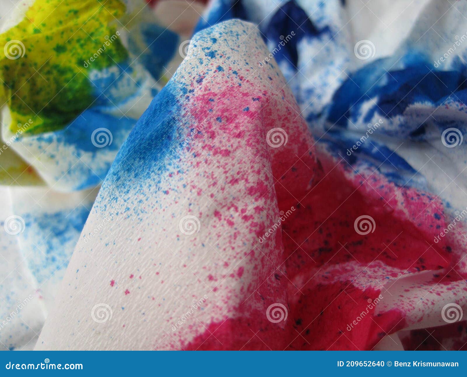 Print ink on the tissue stock photo. Image of tissue - 209652640