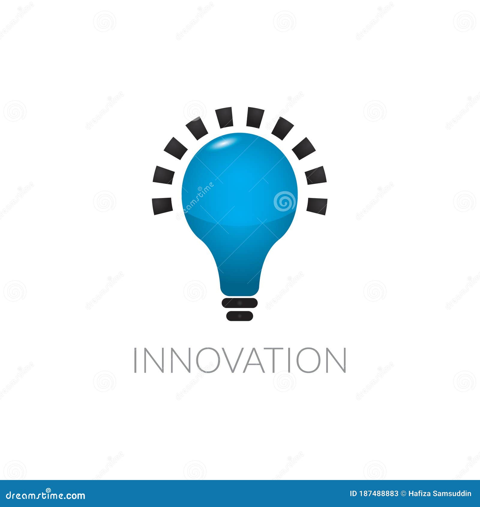 Print stock vector. Illustration of lamp, innovate, technology - 187488883